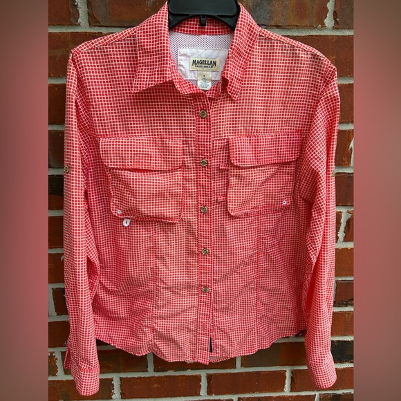 Magellan Outdoors | Tops | Magellan Womens Long Sleeve Button Down ...